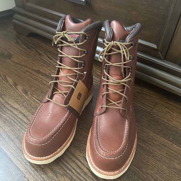 Red Wing Shoes | Shoes | Red Wing Brown Leather Boots Moctoe Design ...